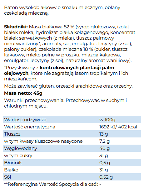 Go On Baton Protein Milky (baton) - 45 g